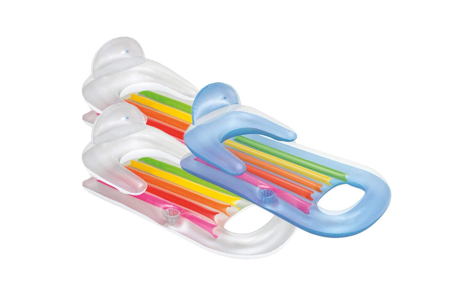 Intex King Kool Lounge Inflatable Swimming Pool Lounger with Headrest ...