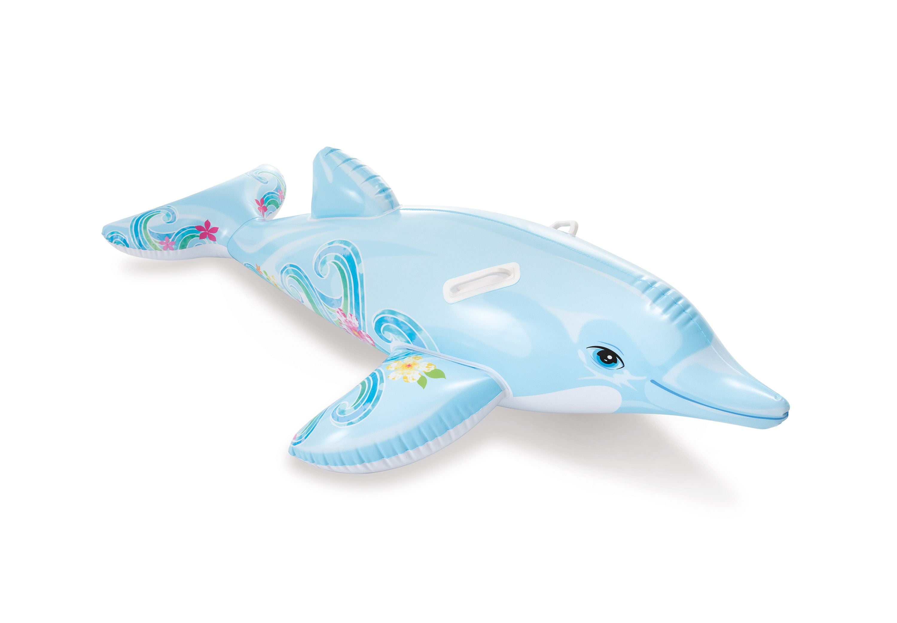 Intex Inflatable Dolphin Ride-On Pool Float with Handles for Kids 3 ...