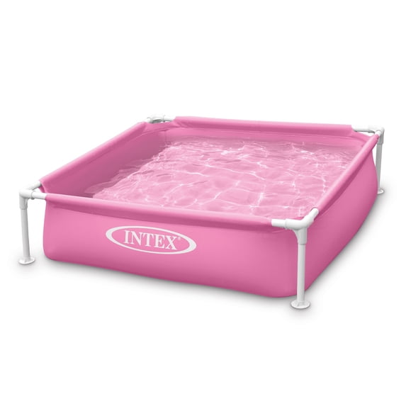 Intex Mini Frame Pool, Pink, 48in x 48in x 12in - Swim & Play - Walmart.com
