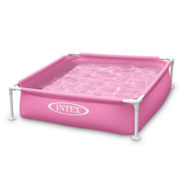 Intex Mini Frame Pool, Pink, 48in x 48in x 12in - Swim & Play - Walmart.com