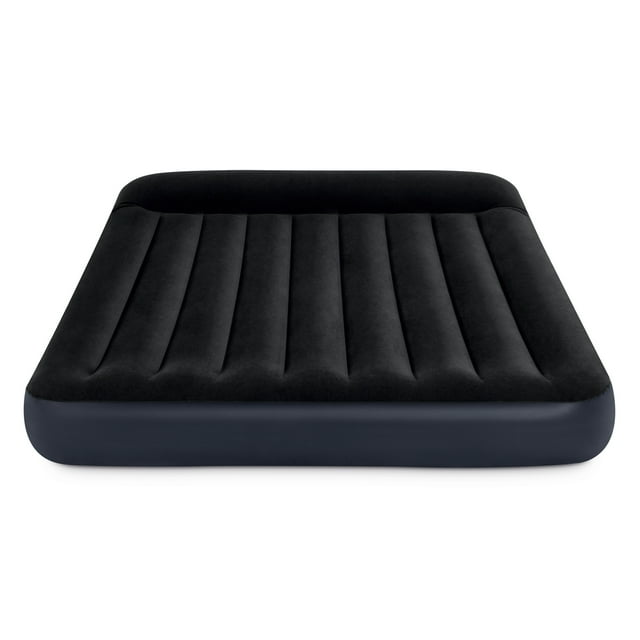 Intex Queen Air Mattress with Built-in Pump, Pillow Rest Classic Airbed ...