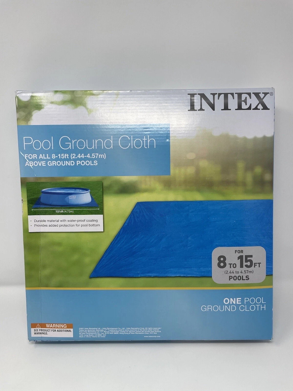 Intex Pool Ground Cloth For 8Ft To 15Ft Round Above Ground Pools ...