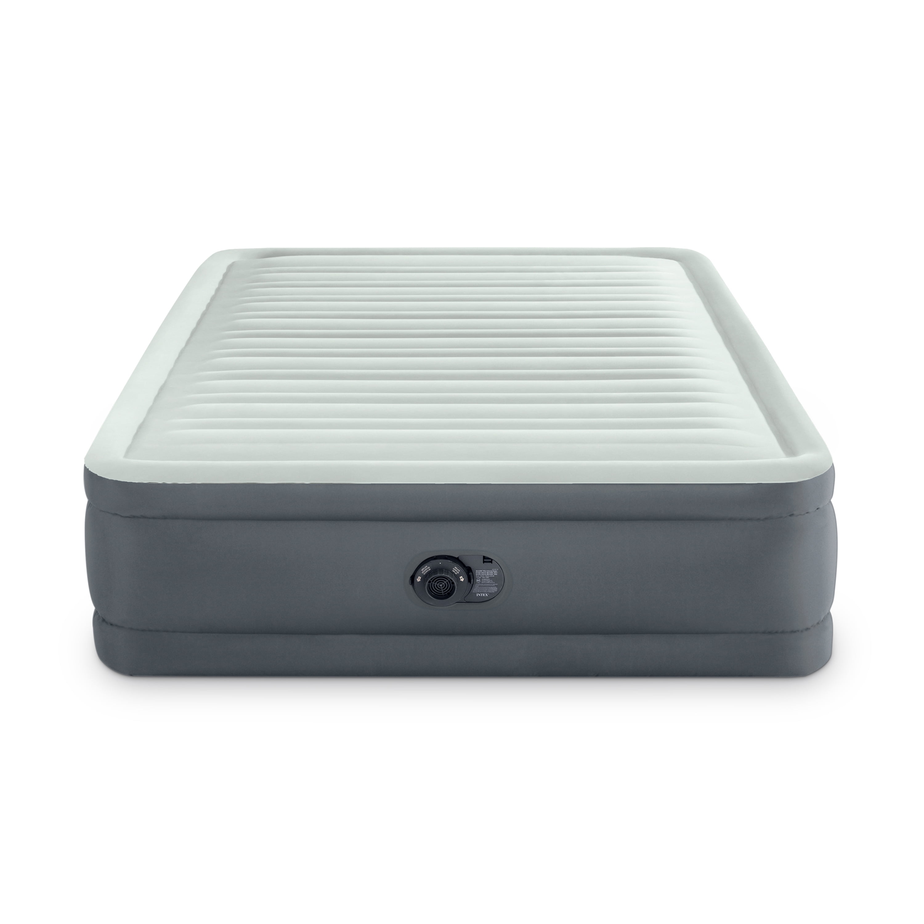 Open Box Intex PremAire I Fiber-Tech Elevated Mattress Built-In Pump ...