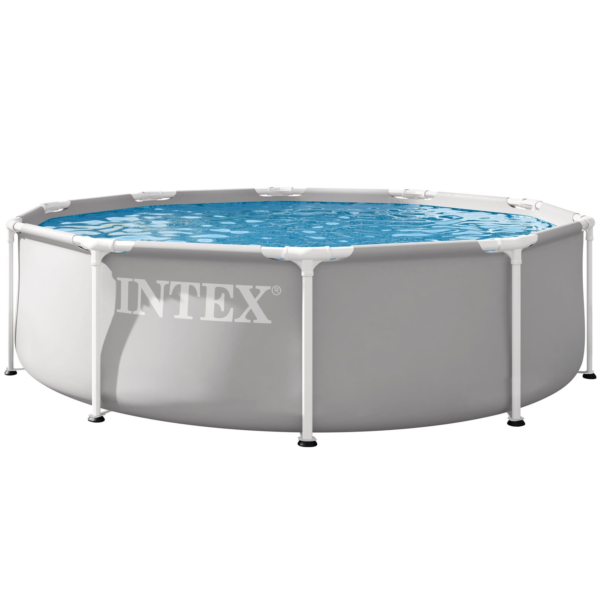 Intex: Prism Frame Premium Pool Set - 10ft x 30in, Grey, Above Ground ...