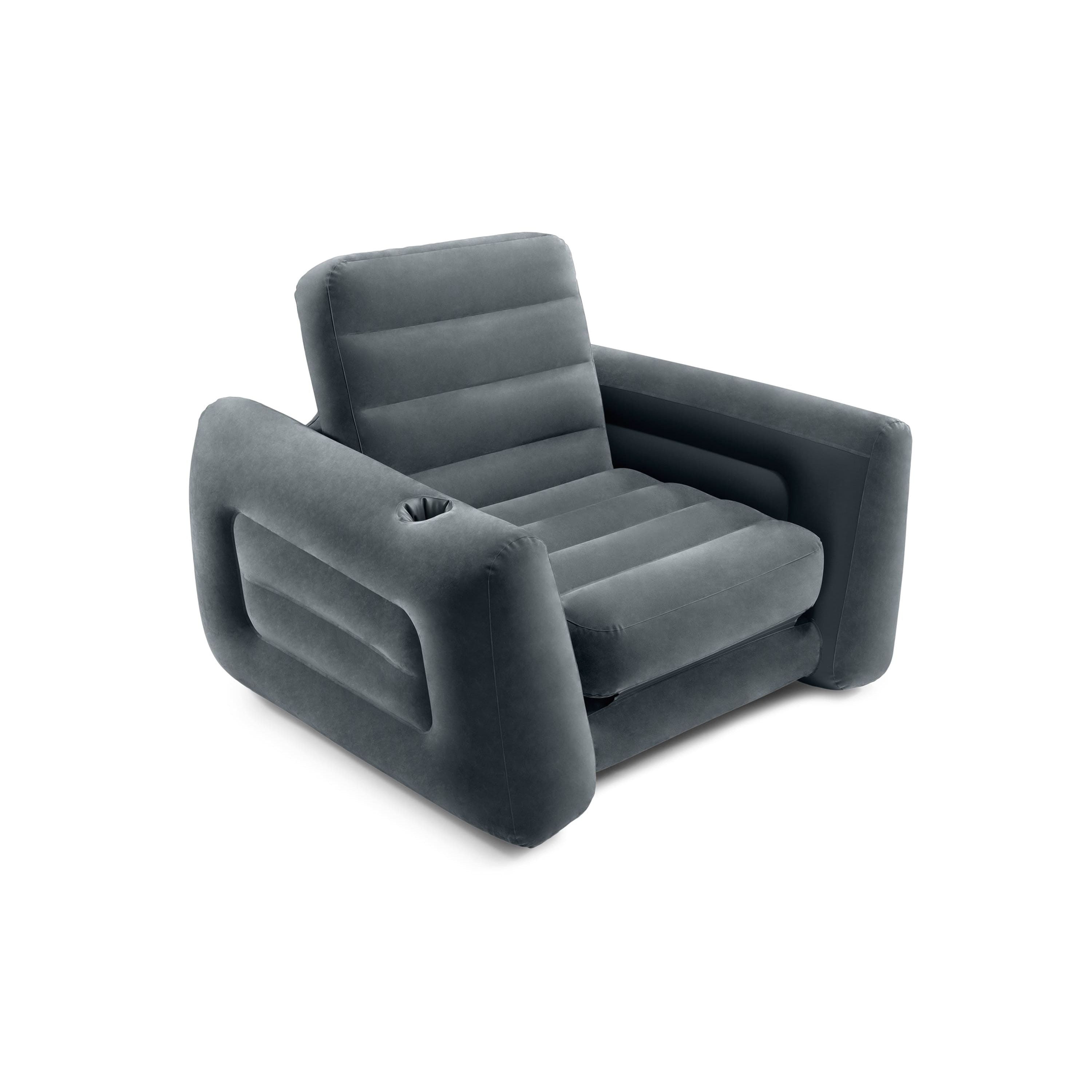 Intex - Pull-Out Chair Charcoal Gray - Walmart.com