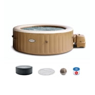 Intex PureSpa Plus 77x28 Inch Inflatable Ground Hot Tub w/ Bubble Pump ...