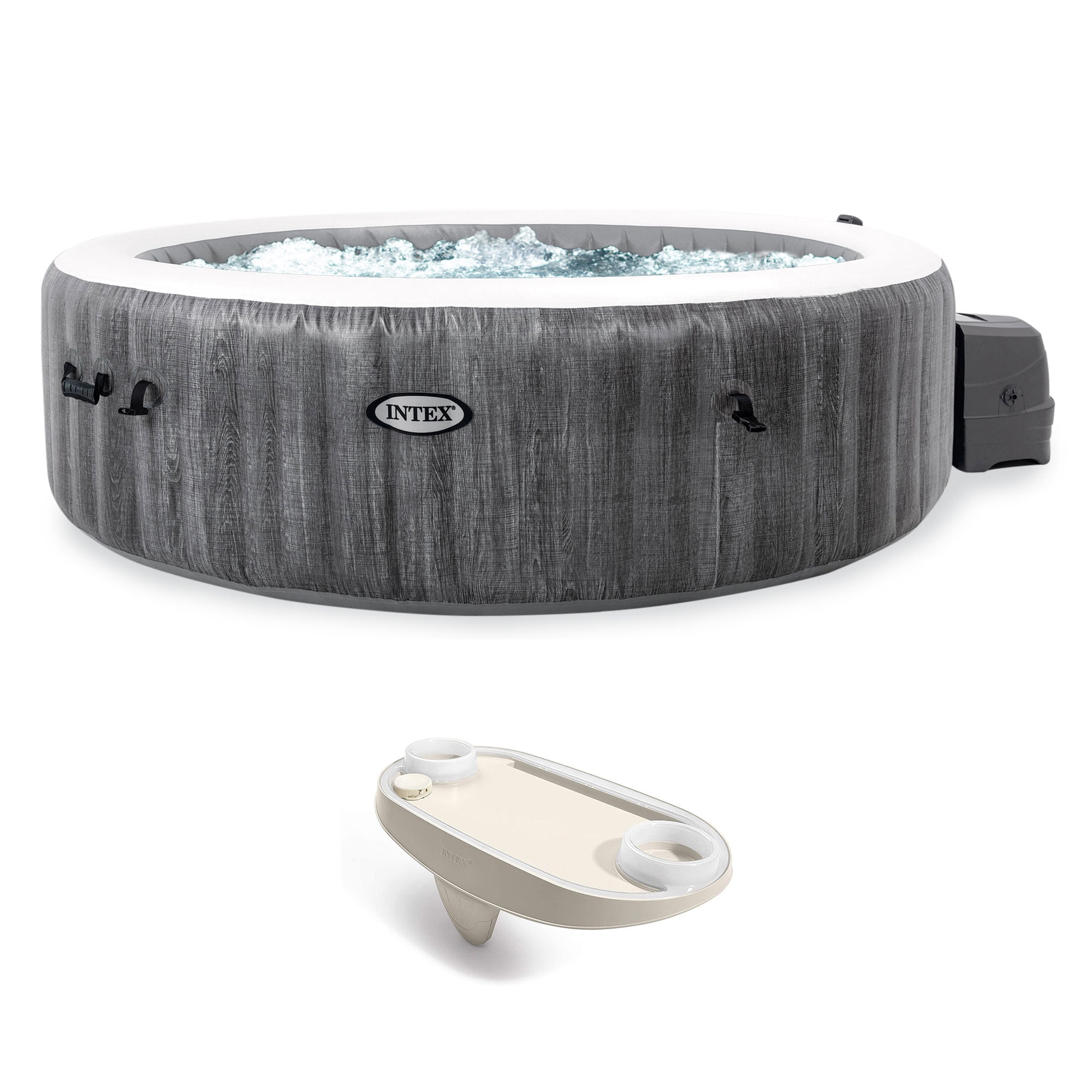 Intex PureSpa Plus Portable Energy Efficient Inflatable Hot Tub with ...