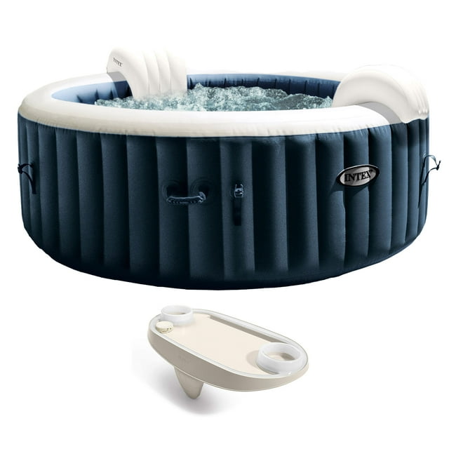 Intex PureSpa Plus Portable Inflatable Hot Tub, 77 x 28", w/ Phone Spa ...