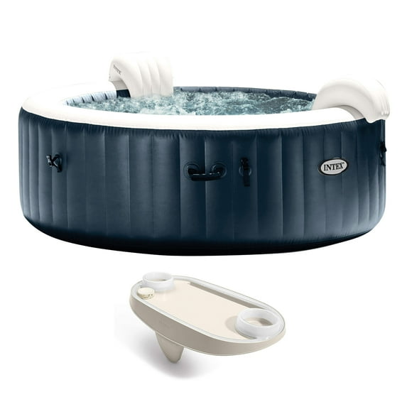Intex PureSpa Plus Indoor/Outdoor Portable Inflatable Hot Tub Jet Spa w ...