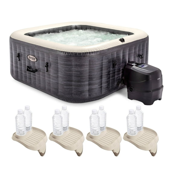 Intex PureSpa Plus Portable Inflatable Jacuzzi Hot Tub with Air Jet ...