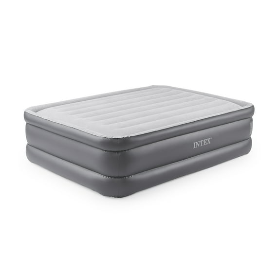 Intex Queen Dura-Beam 20 in Inflatable Bed Air Mattress, Built-in Electric Pump - Walmart.com