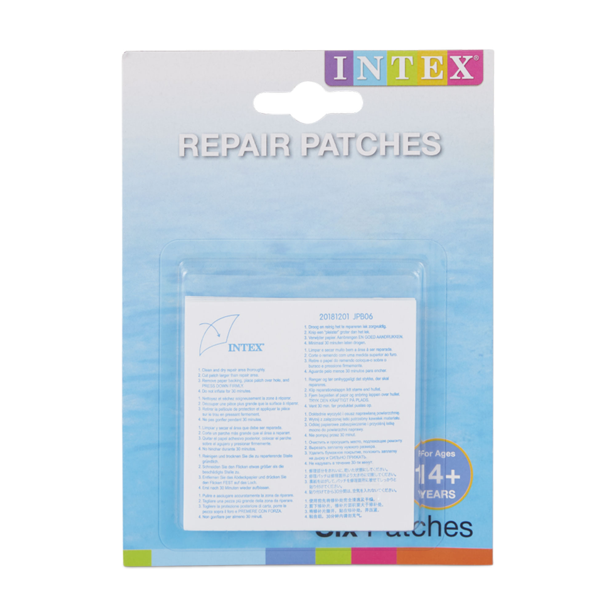 INTEX Wet Set Adhesive Vinyl Plastic Swimming Pool Tube Repair Patch 24 ...