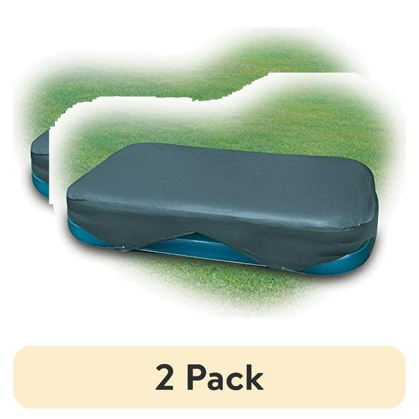 (2 pack) Intex Rectangular Pool Cover for 103 in. x 69 in. or 120 in. x ...