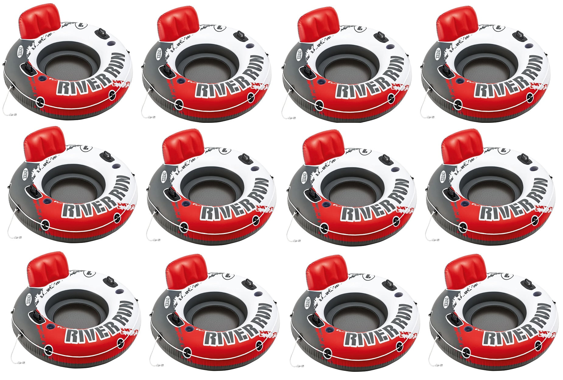 Intex Red River Run 1 Fire Edition Sport Lounge, Inflatable Water Float ...