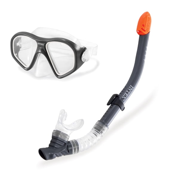 Intex Scuba Adults Underwater Breathing Gear - Reef Rider Diving Mask ...