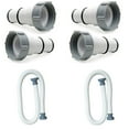 Intex Replacement Hose Adapter A 2 Pack and 1.5” Diameter Pool Pump ...