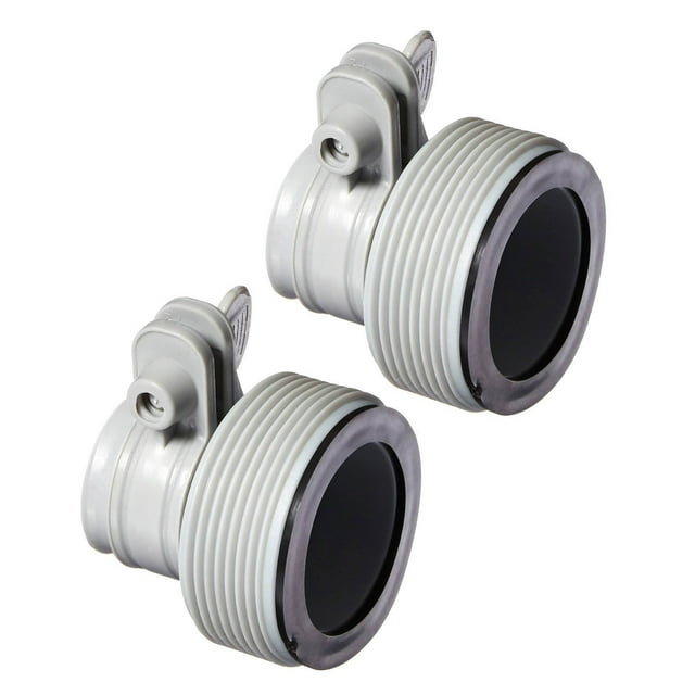 Intex Pool Hose Adapter B w/ Collar - Pair for Filter Pump Conversion ...
