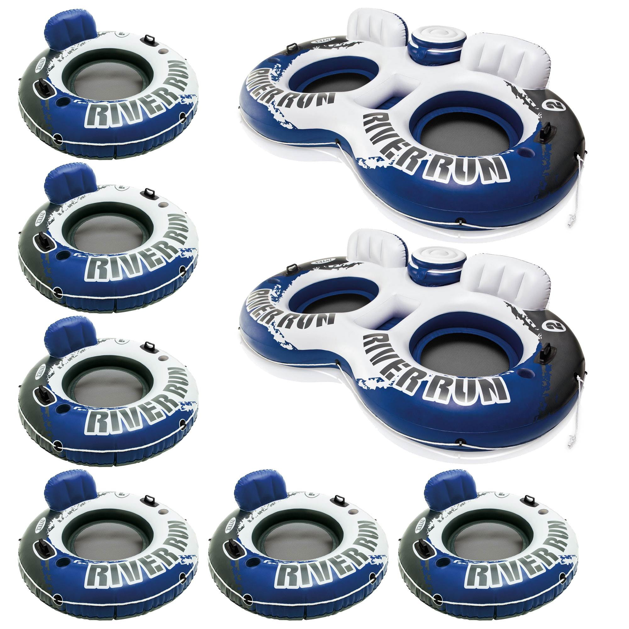 Intex Inflatable River Run II 2-Person Raft with Cooler & Heavy Duty ...