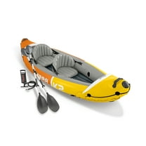 Intex Explorer K2 Inflatable Kayak for Adults, Yellow 2 Person with ...