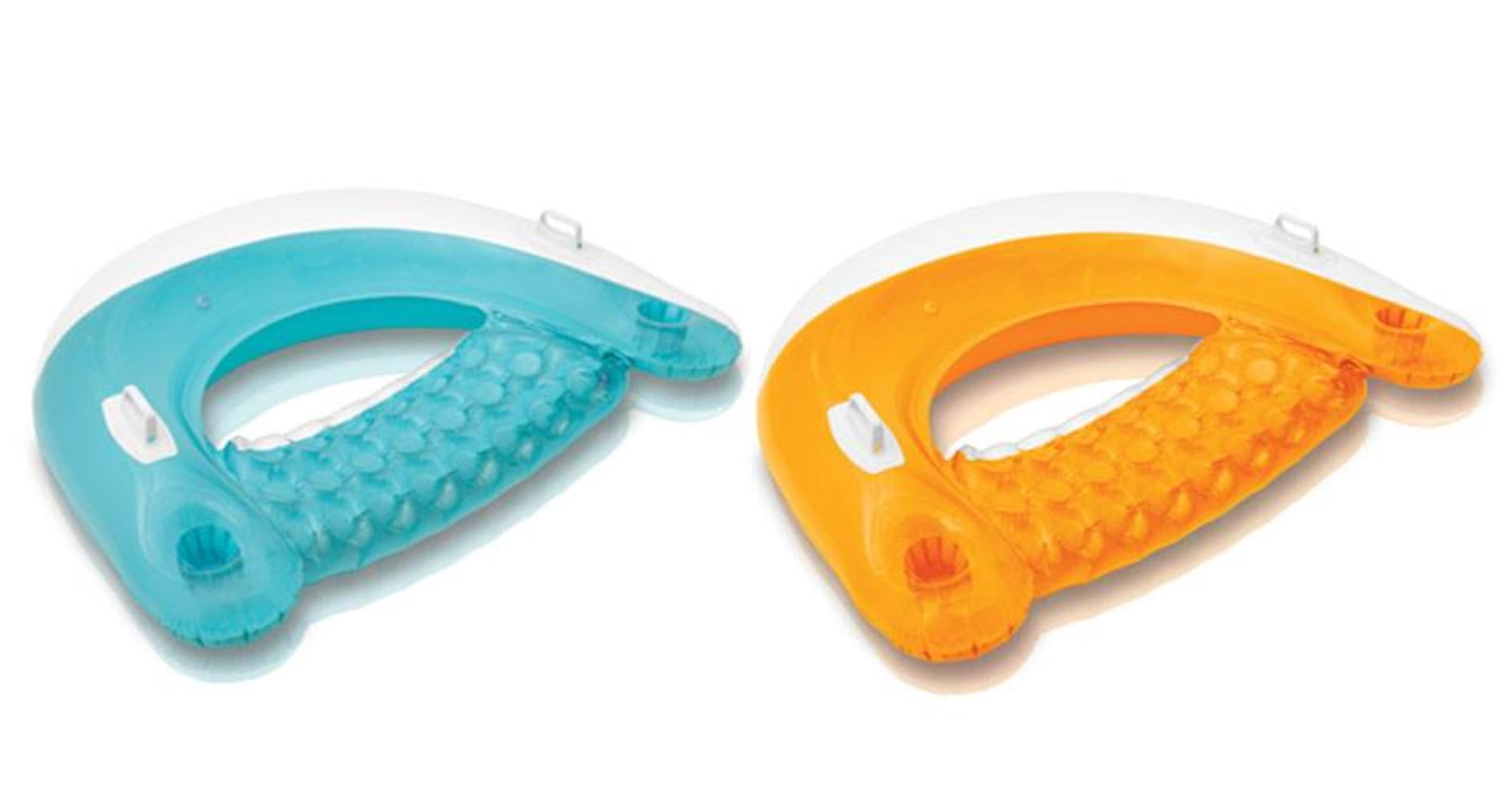 Intex Sit 'N Float Inflatable Colorful Floating Loungers, 2 Pack ...