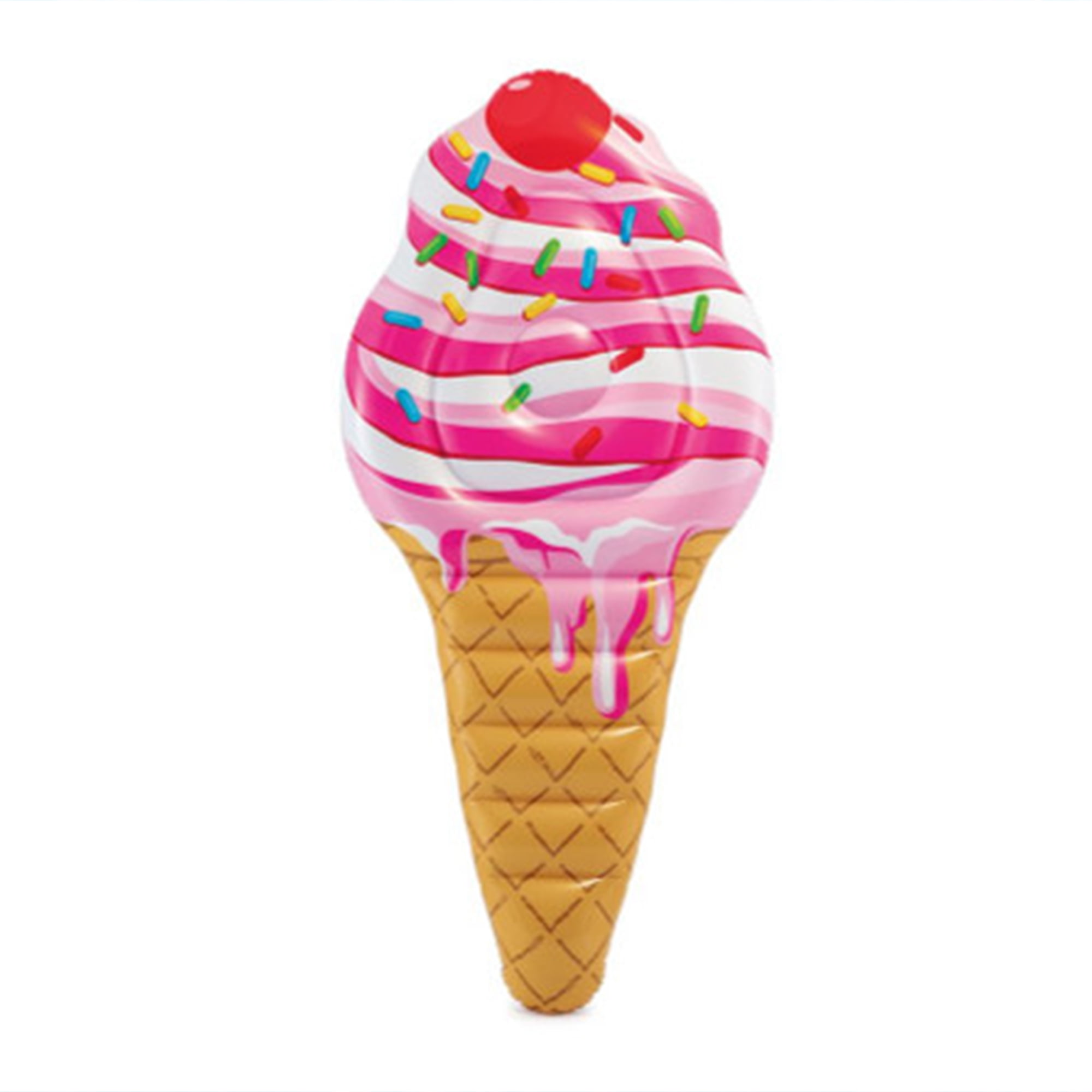 Intex Sprinkle Ice Cream Vinyl Inflatable Pool Float, Supports 220lbs ...