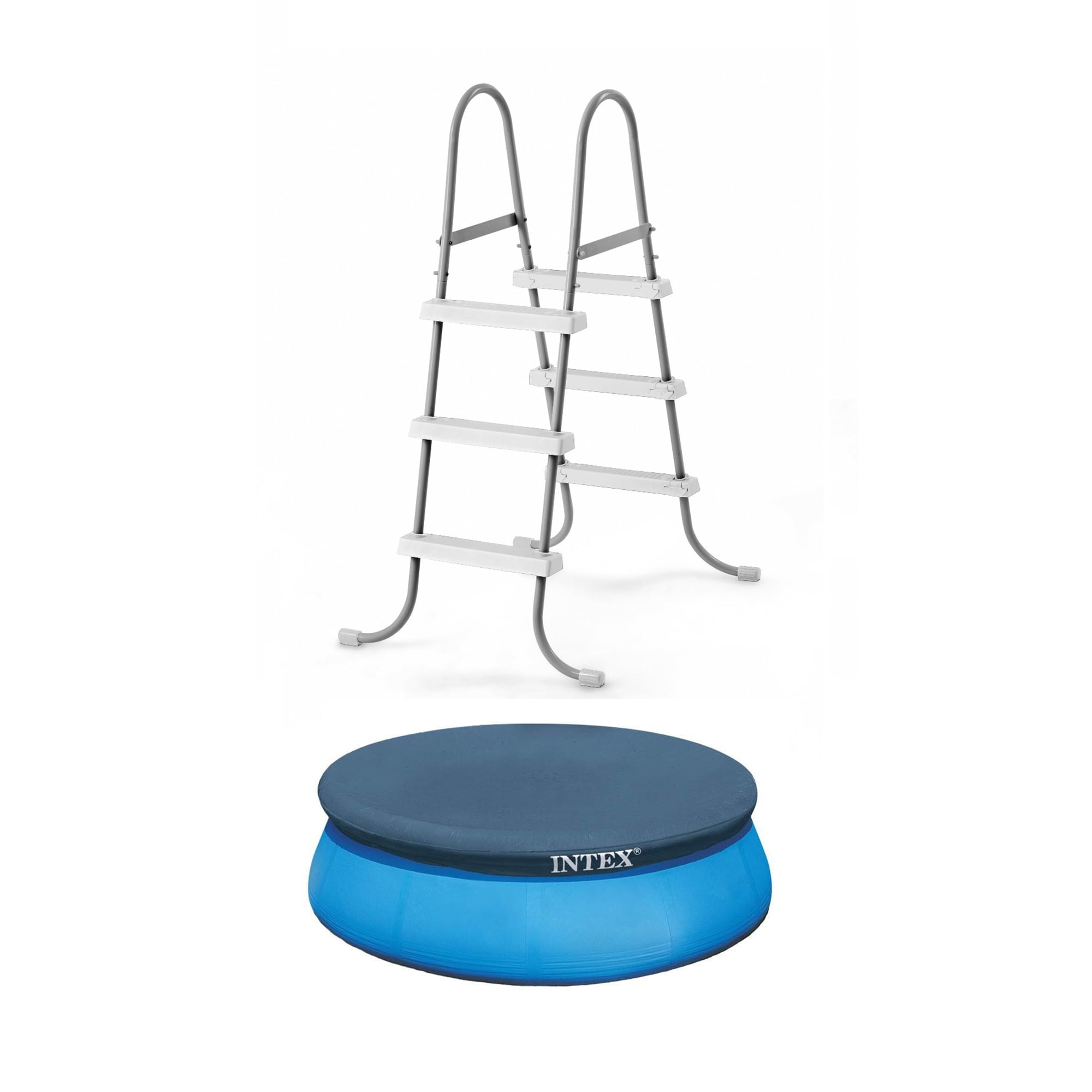 Intex Steel Frame Pool Ladder for 42” Wall Height Pools & 15’ Round ...