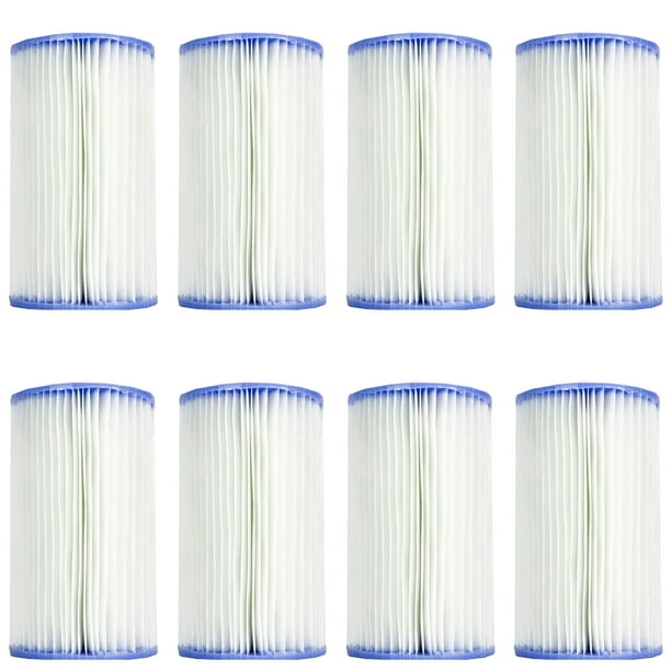 Intex Type B Replacement Filter Pump Cartridges for Swimming Pool (8 ...
