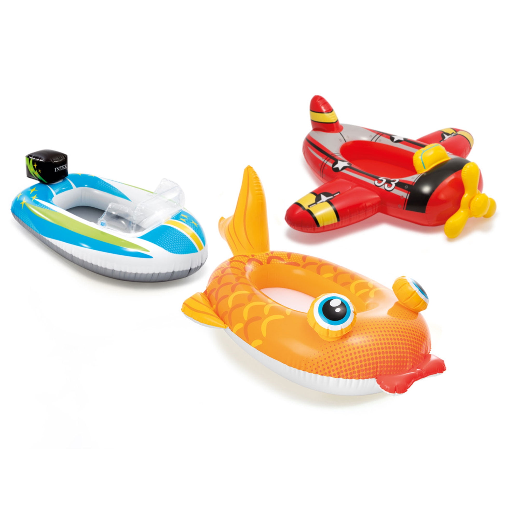 Intex The Wet Set Pool Cruisers Inflatable Ride-On Floats, Set of 3 ...