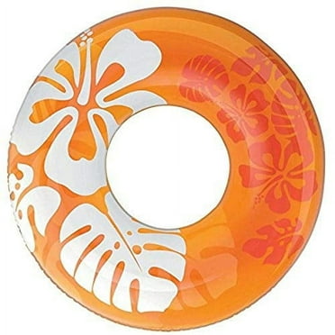 Intex Groovy Color Inflatable Tube, Tropical Flower Design, For Ages 9 ...