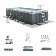 Bestway Power Steel Rectangular Hard Side Deep Swimming Above Ground ...