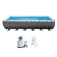 Intex Ultra Frame 12' x 24' Rectangle Metal Frame Above Ground Pool ...