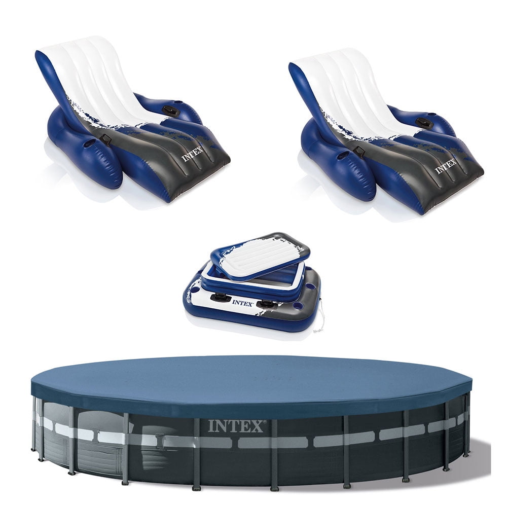 Intex Ultra XTR Pool Set, 26'x52', Above Ground, w/ Steel Frame & Sand ...