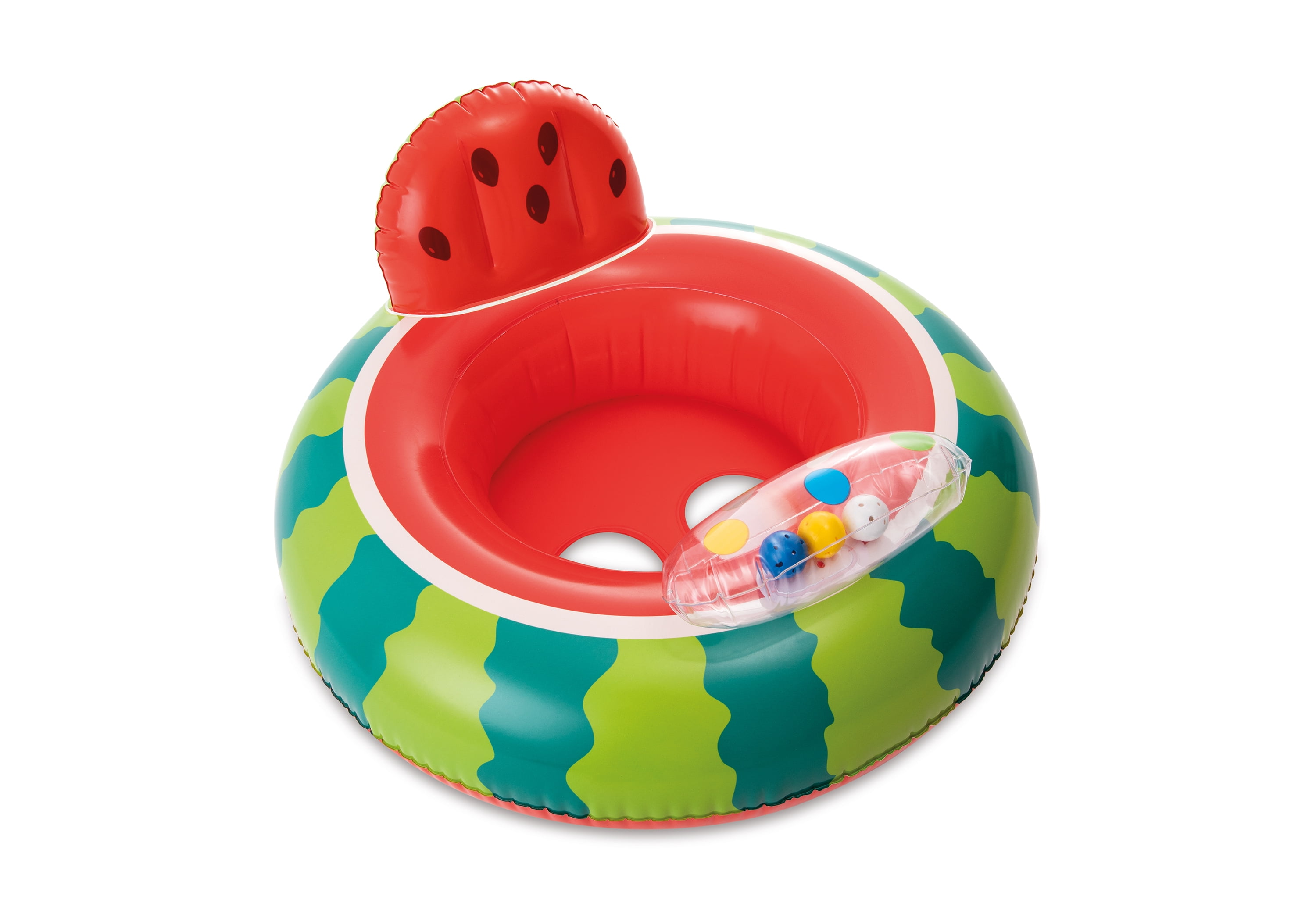 Intex Inflatable Watermelon Baby Float, Age 1-2, 29in x 27in, Red/Green ...