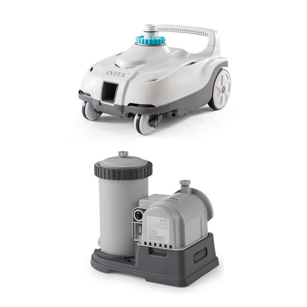 Intex ZX100 Automatic Pool Cleaner w/28633EG Cartridge Filter Pump ...