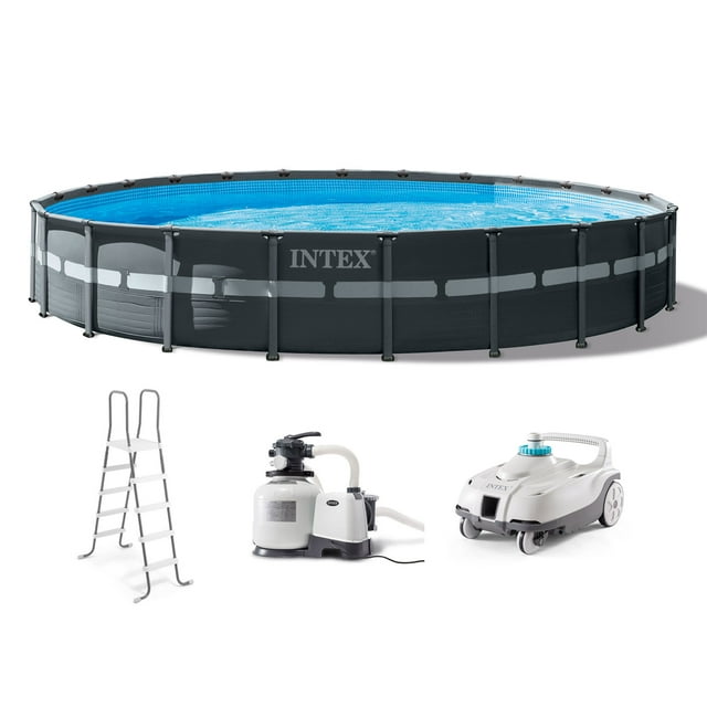 Intex ZX100 Side Pool Cleaner w/Ultra XTR Deluxe Swimming Pool Set ...