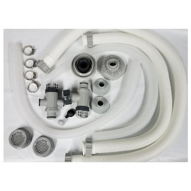Intex pool accessory kit with pump hoses, plunger valves, jet nozzle ...