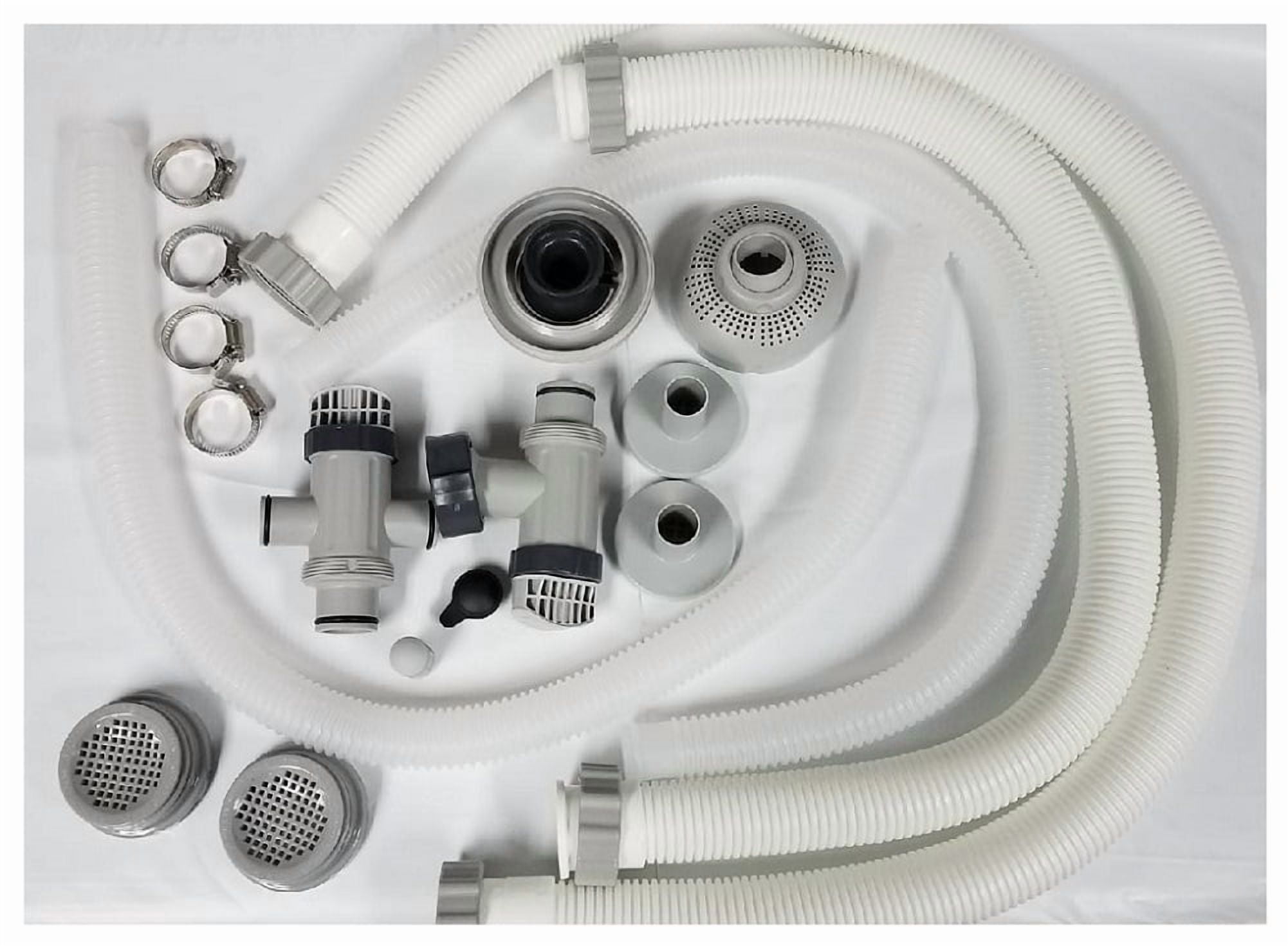 Intex pool accessory kit with pump hoses, plunger valves, jet nozzle ...