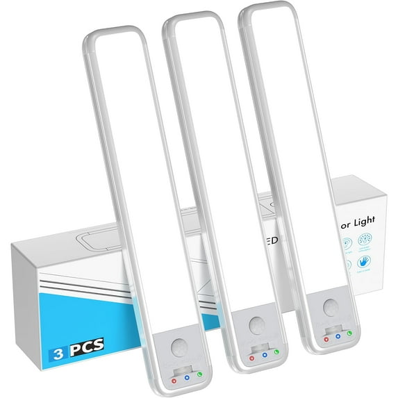 Intexca 3-Pack LED Motion Sensor Light, USB Rechargeable, 3 Modes ...