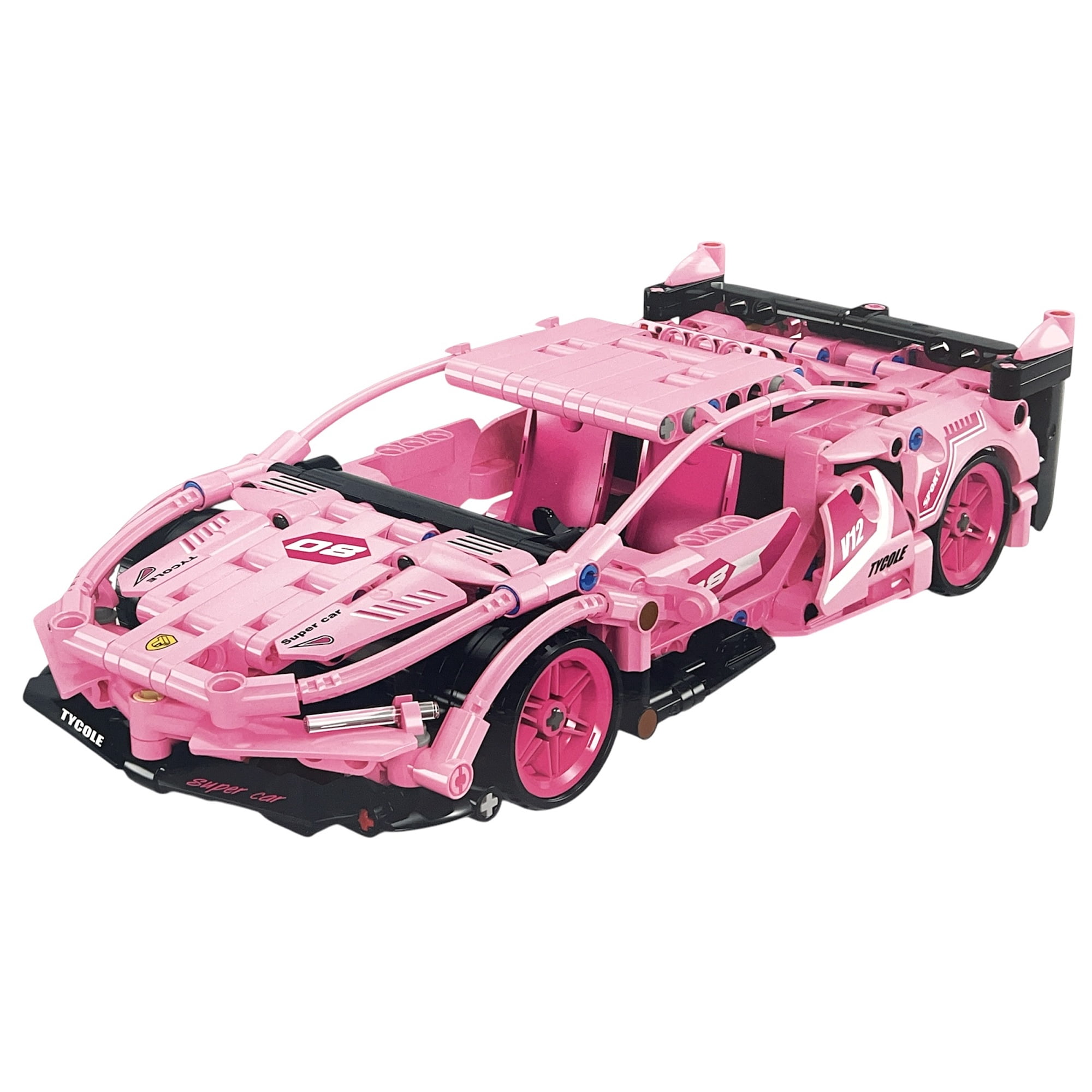 Intexca 412PCS Police Super Car Model, 1:18 Scale with Pull-Back Motor ...