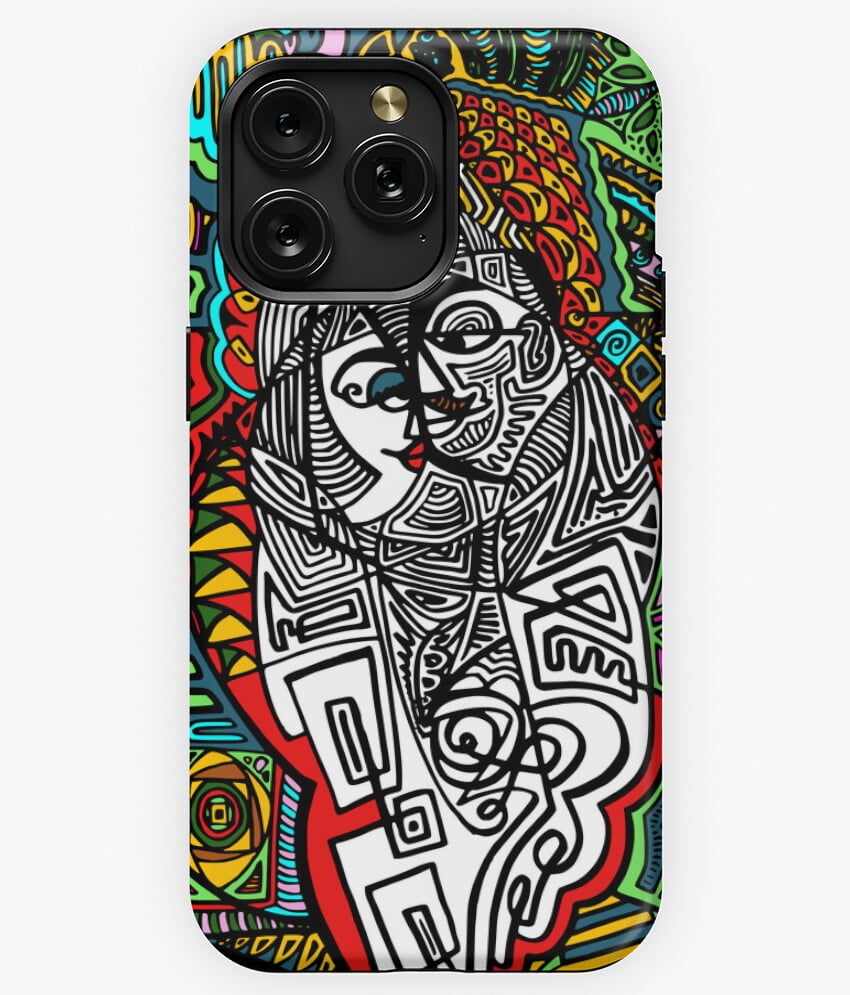 Intimate Couple Romantic Abstract Line Art Graphic A5125 Phone Case for ...