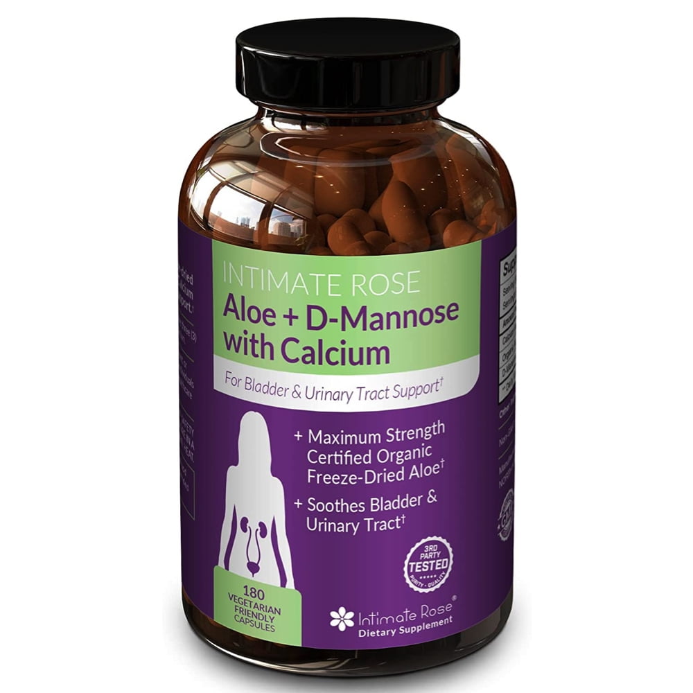 Intimate Rose Aloe Vera Supplement with D-Mannose and Calcium for Women ...