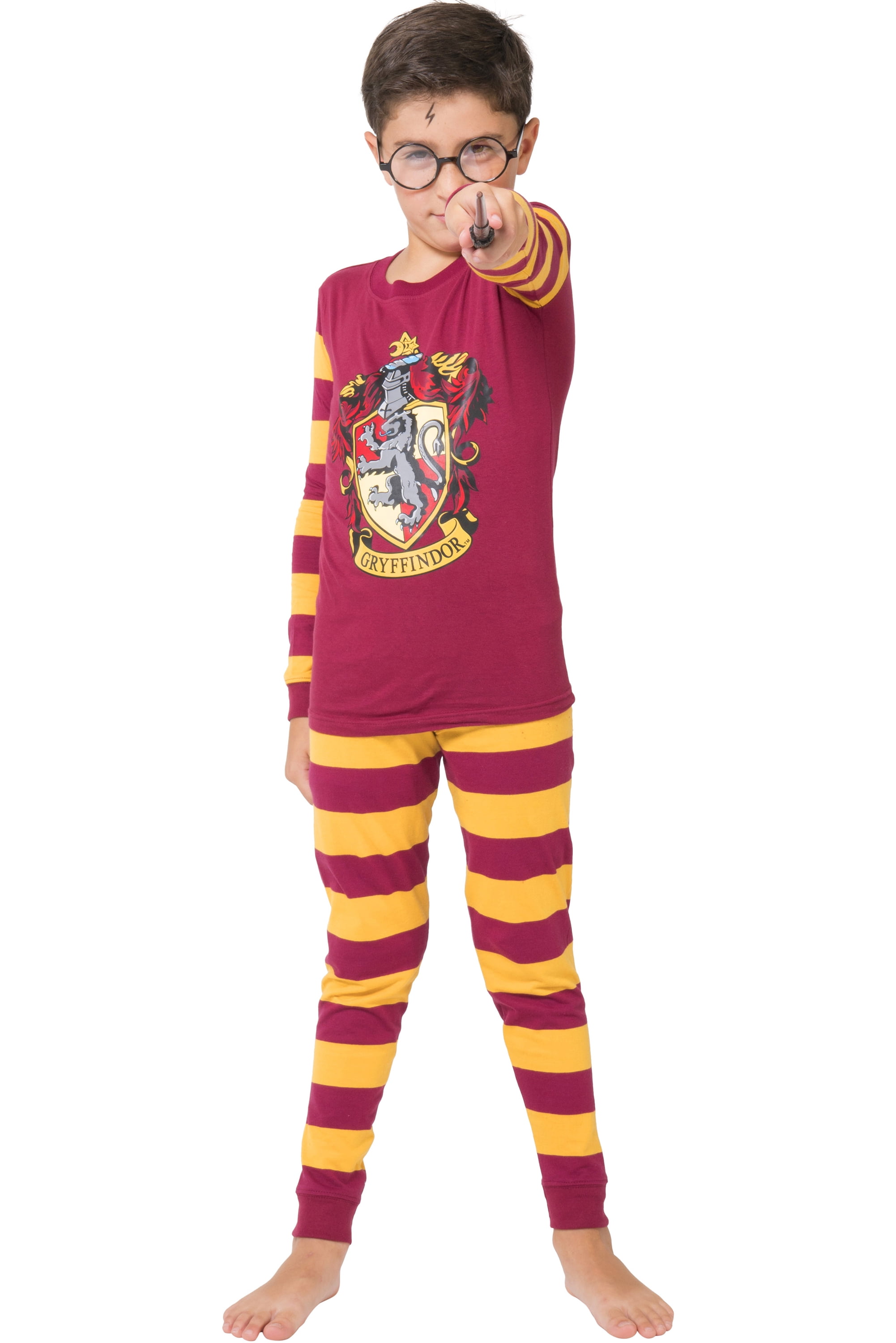 Intimo Harry Potter Sleepwear Set: Kids All Houses Crest Pajamas ...
