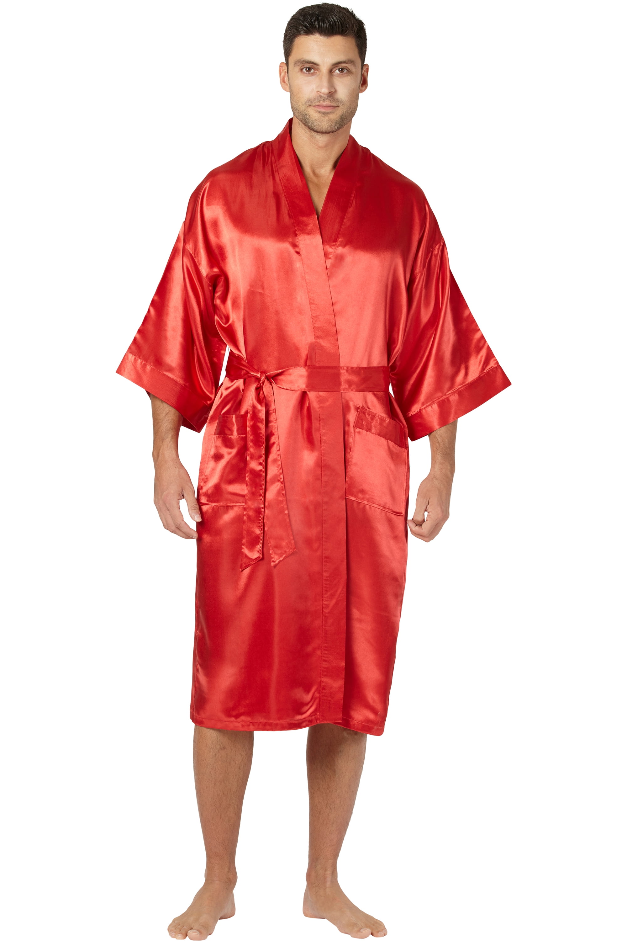 Intimo Mens Classic Satin Robe - Walmart.com