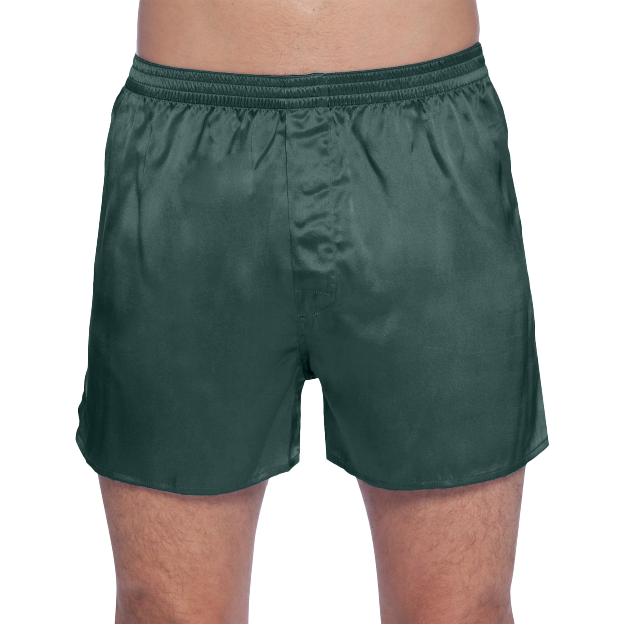 Intimo Mens' Classic Silk Boxer Shorts Lounge Sleepwear - Walmart.com