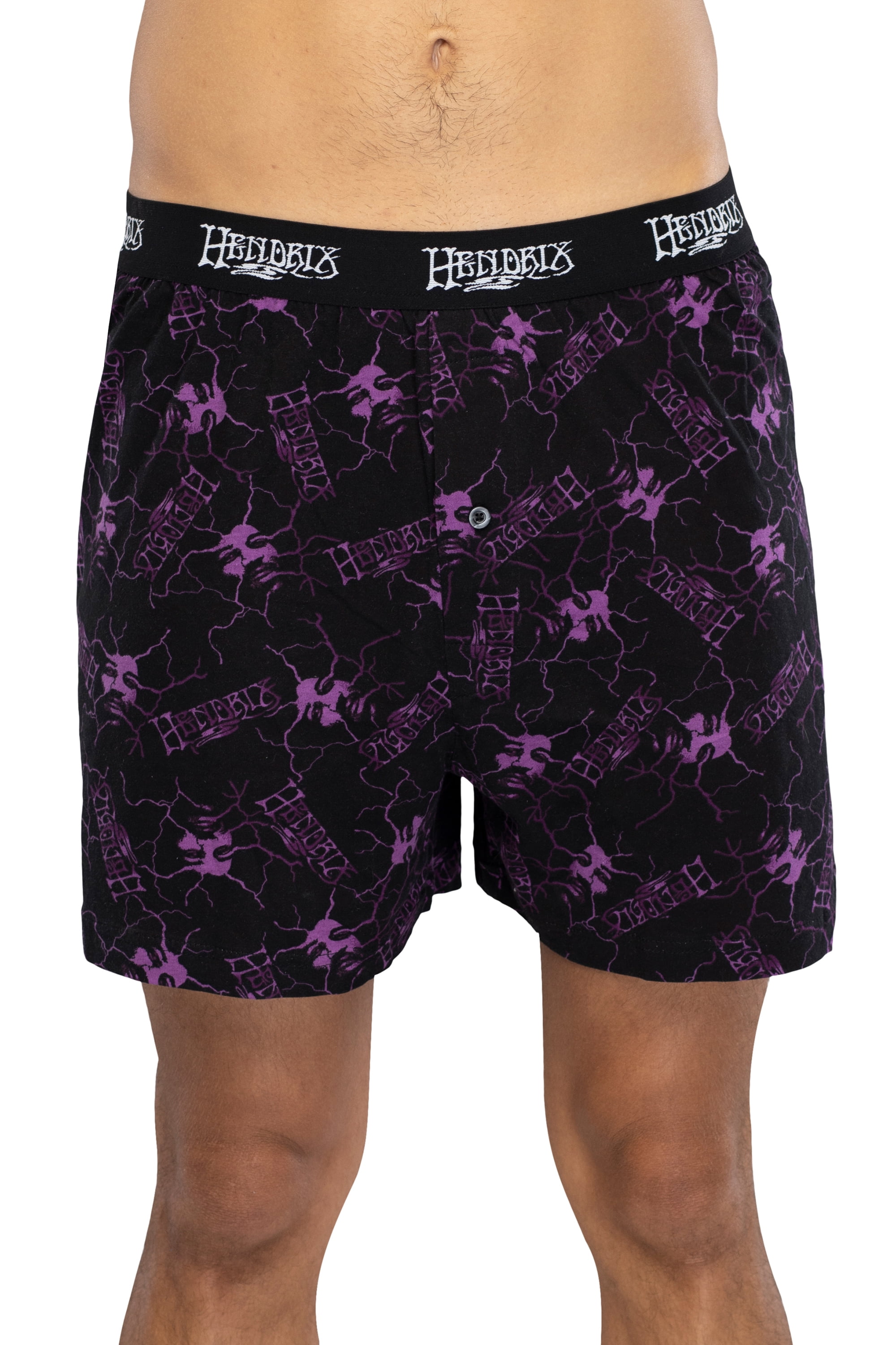 Intimo Mens Jimi Hendrix Cotton Jersey Boxers Shorts Underwear ...