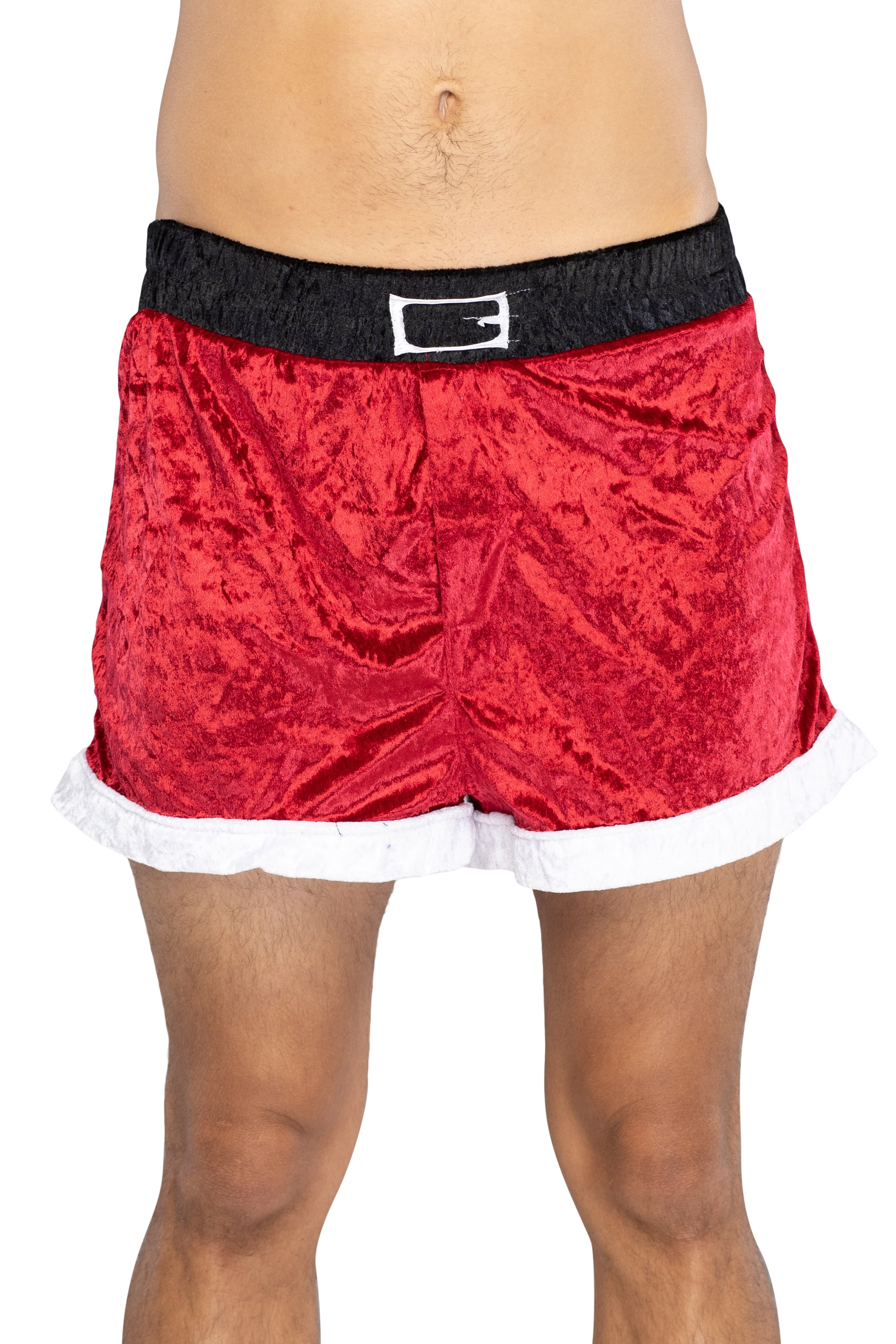 Intimo Mens Santa Holiday Boxer Shorts, red, L - Walmart.com