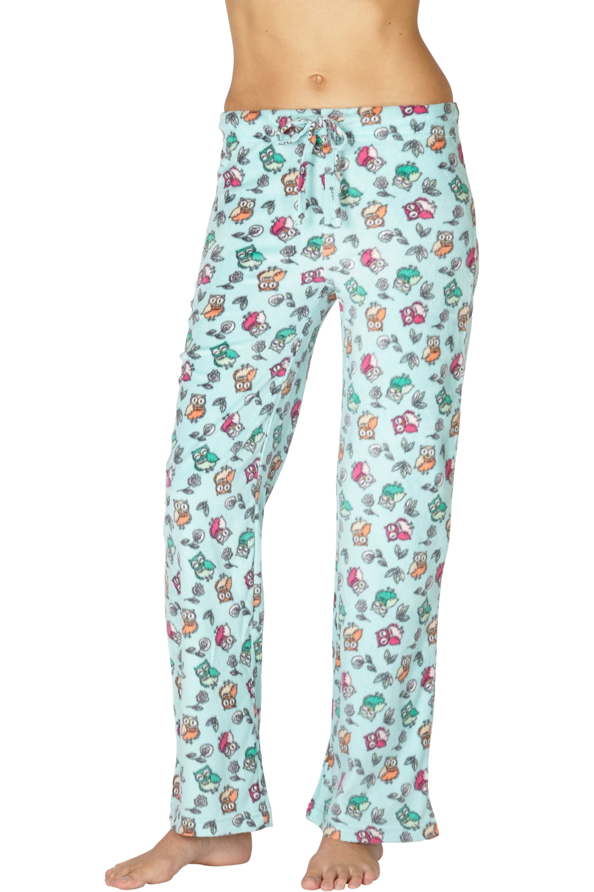 Intimo Womens Printed Microfleece Pajama Pant - Walmart.com
