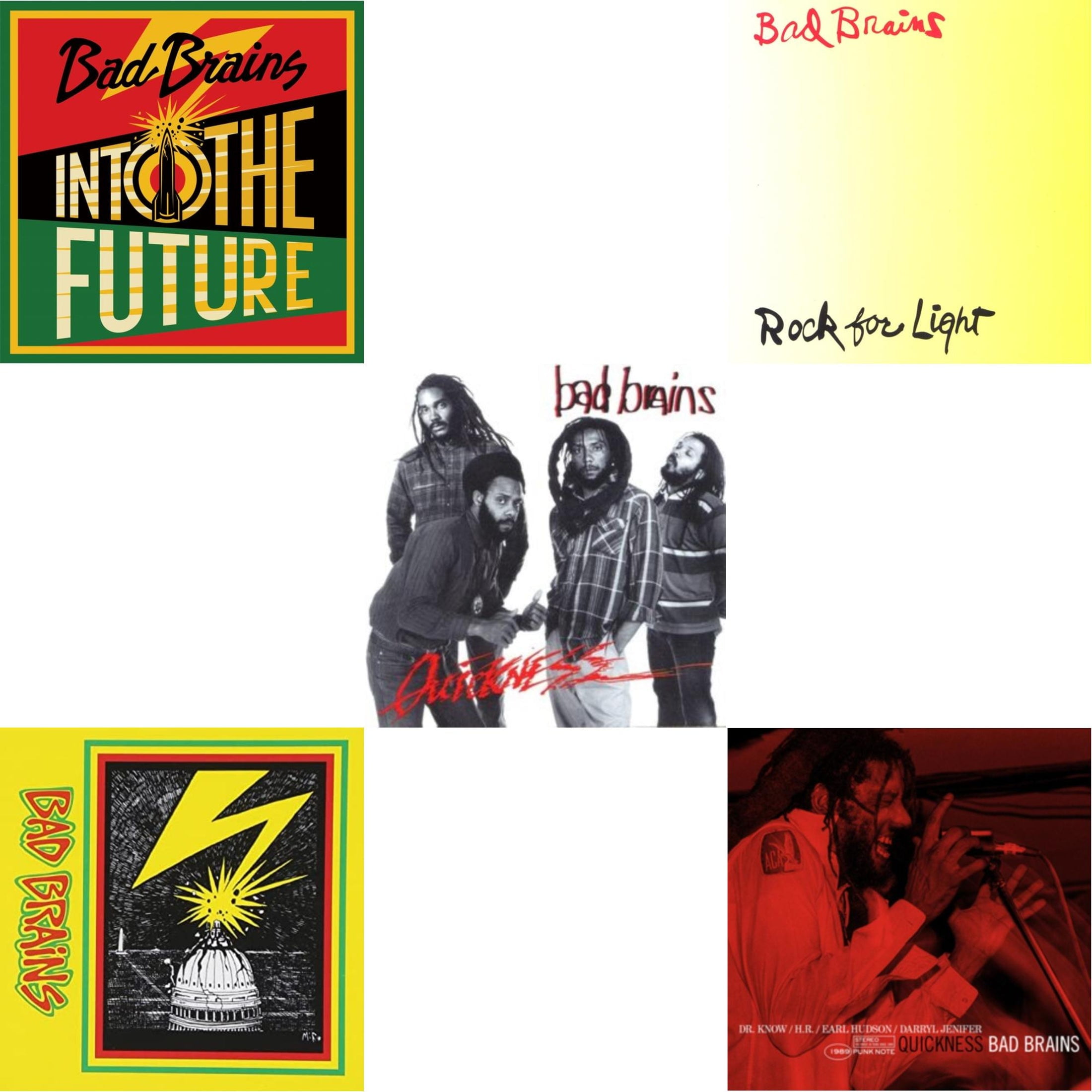 Into The Future (Green, Yellow, Red Splatter LP Vinyl) & Bad Brains & Quickness & Rock For Light ...