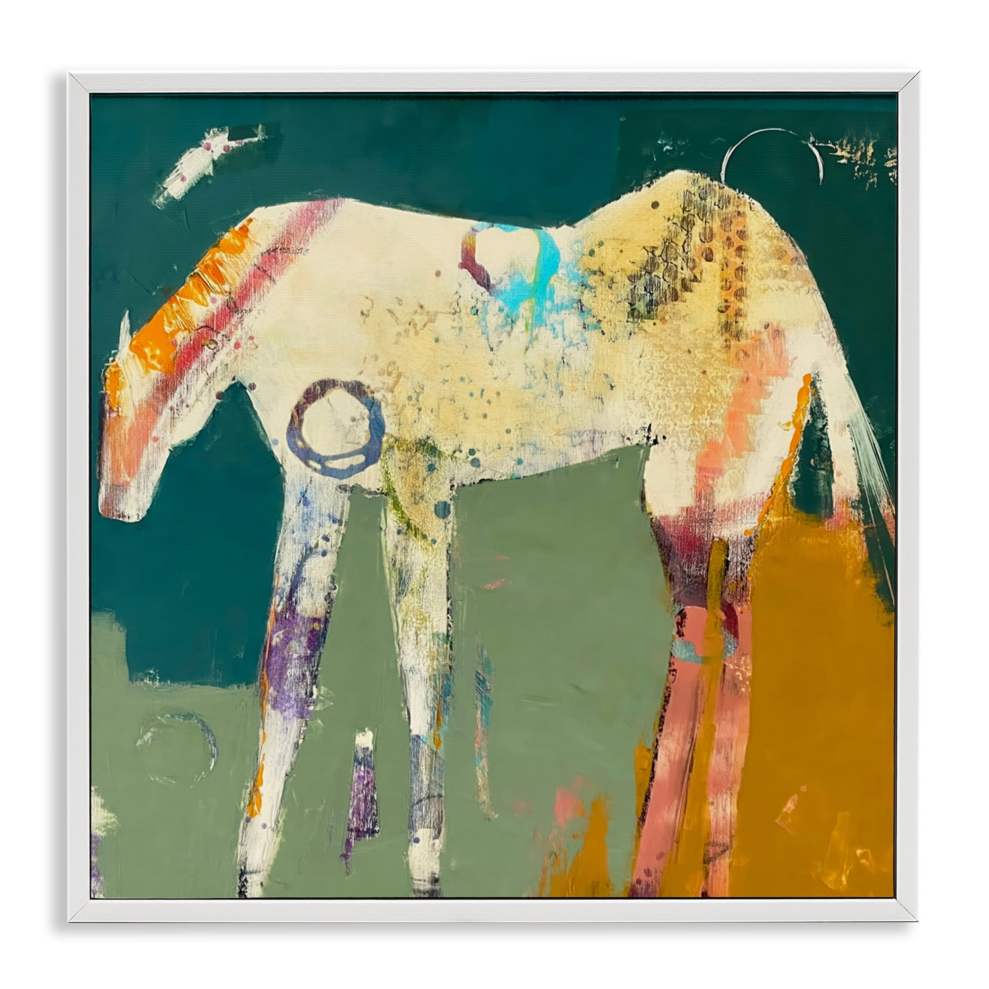 Into The Mystic Horse White Framed Giclee Art, design by Dianna ...