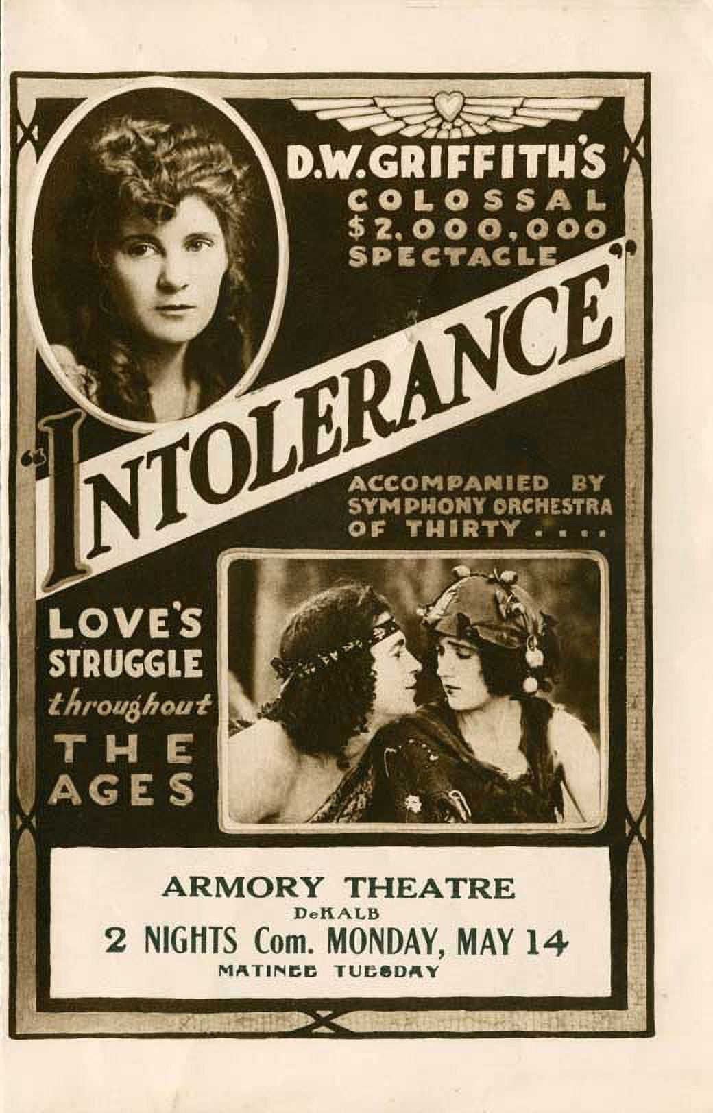 Intolerance: Love's Struggle Throughout the Ages - movie POSTER (Style ...